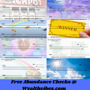 Law of Abundance Checks including New Moon Cheques - Wealthvibes